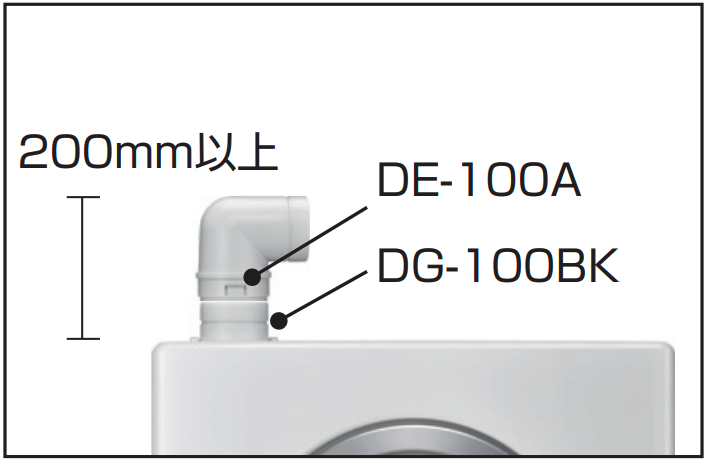 乾太くん かんた 排湿 天井高 KP管 直角エルボ エルボ | ガスと乾太くん専門BLOG